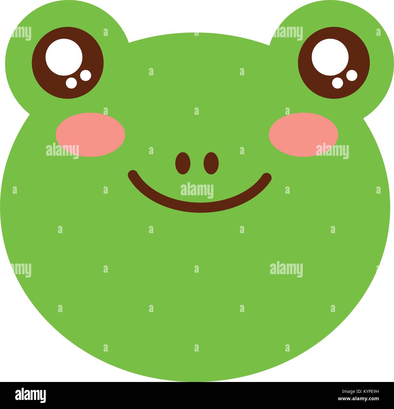 cute animal frog head baby Stock Vector Image & Art - Alamy