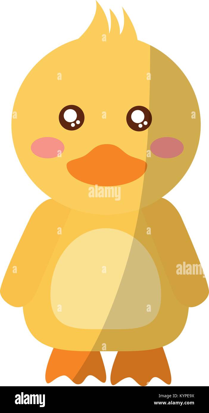 cute animal duck standing cartoon wildlife Stock Vector Image & Art - Alamy