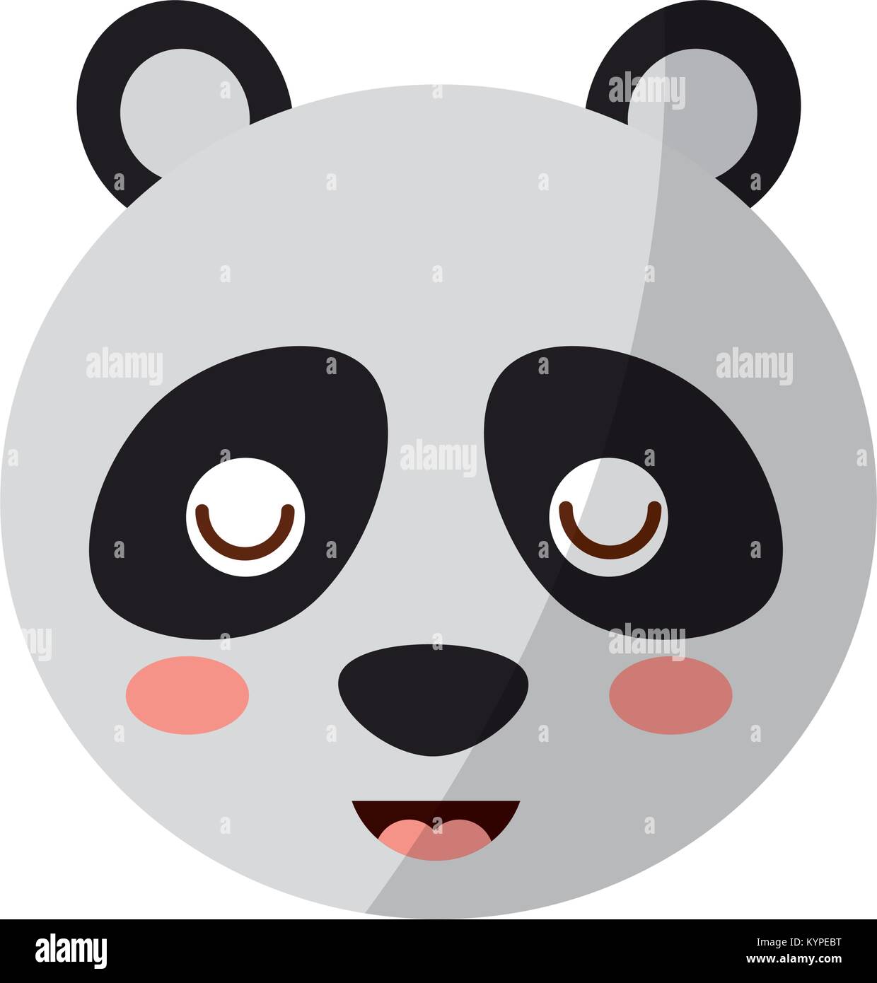 cute panda bear head animal close eyes cartoon Stock Vector Image & Art ...
