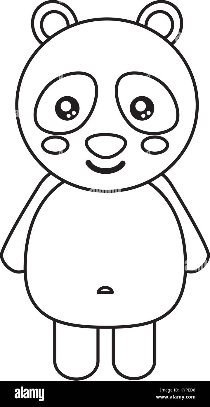 Standing Panda Bear Drawing