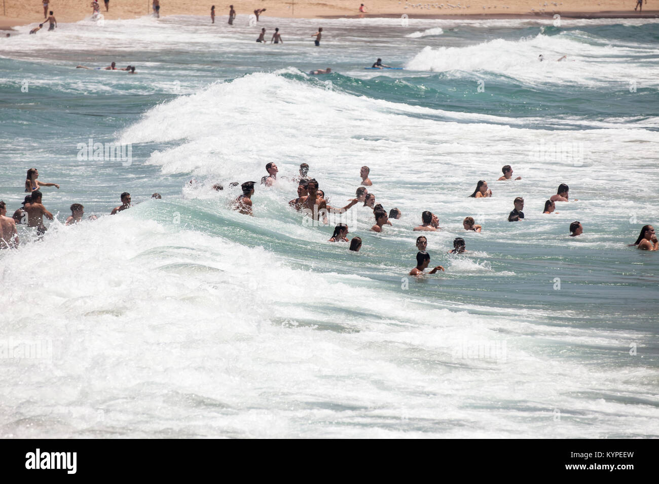Manly beach australia sunbathing tanning hi-res stock photography and ...