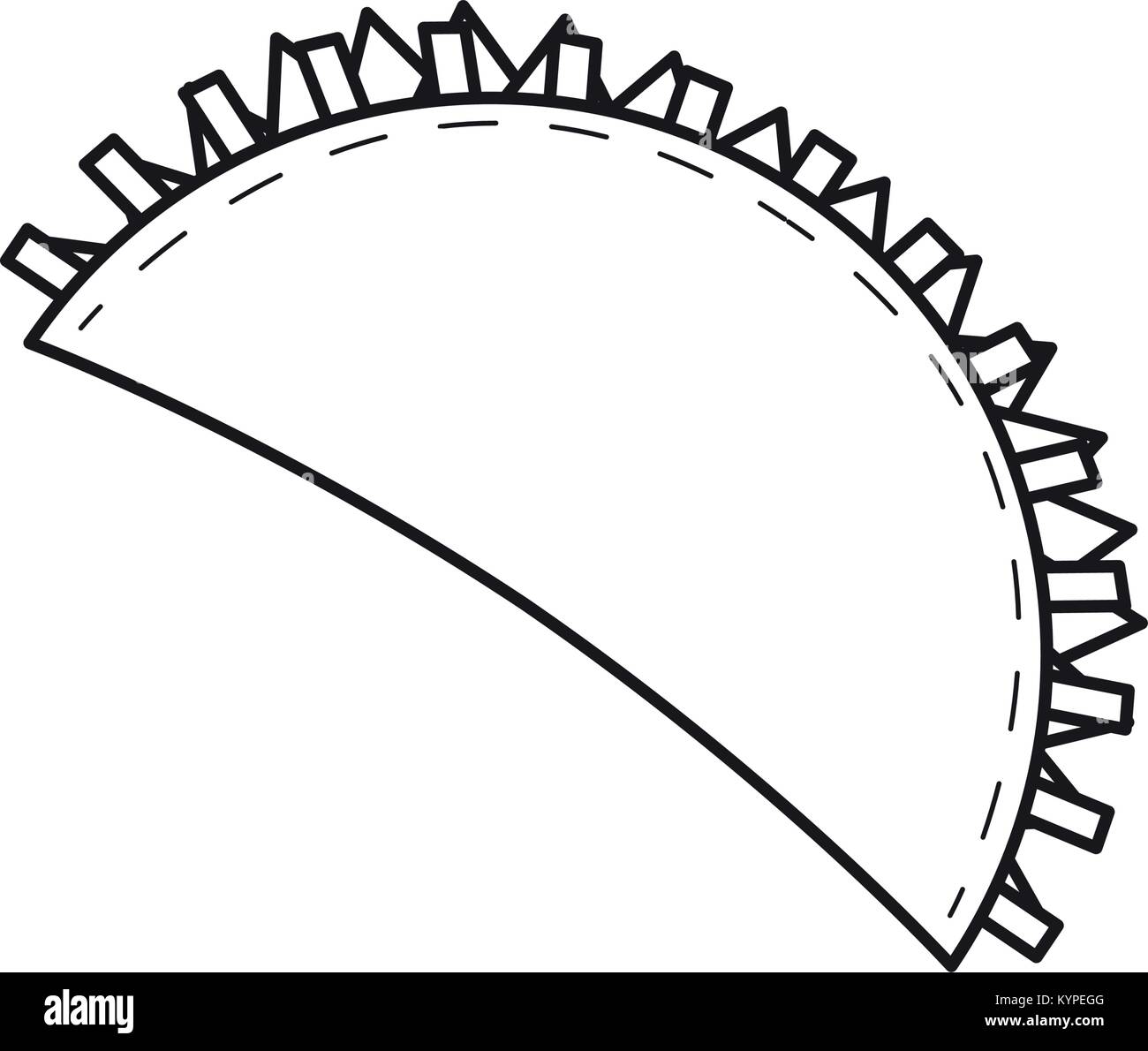 Isolated taco outline Stock Vector Image & Art - Alamy