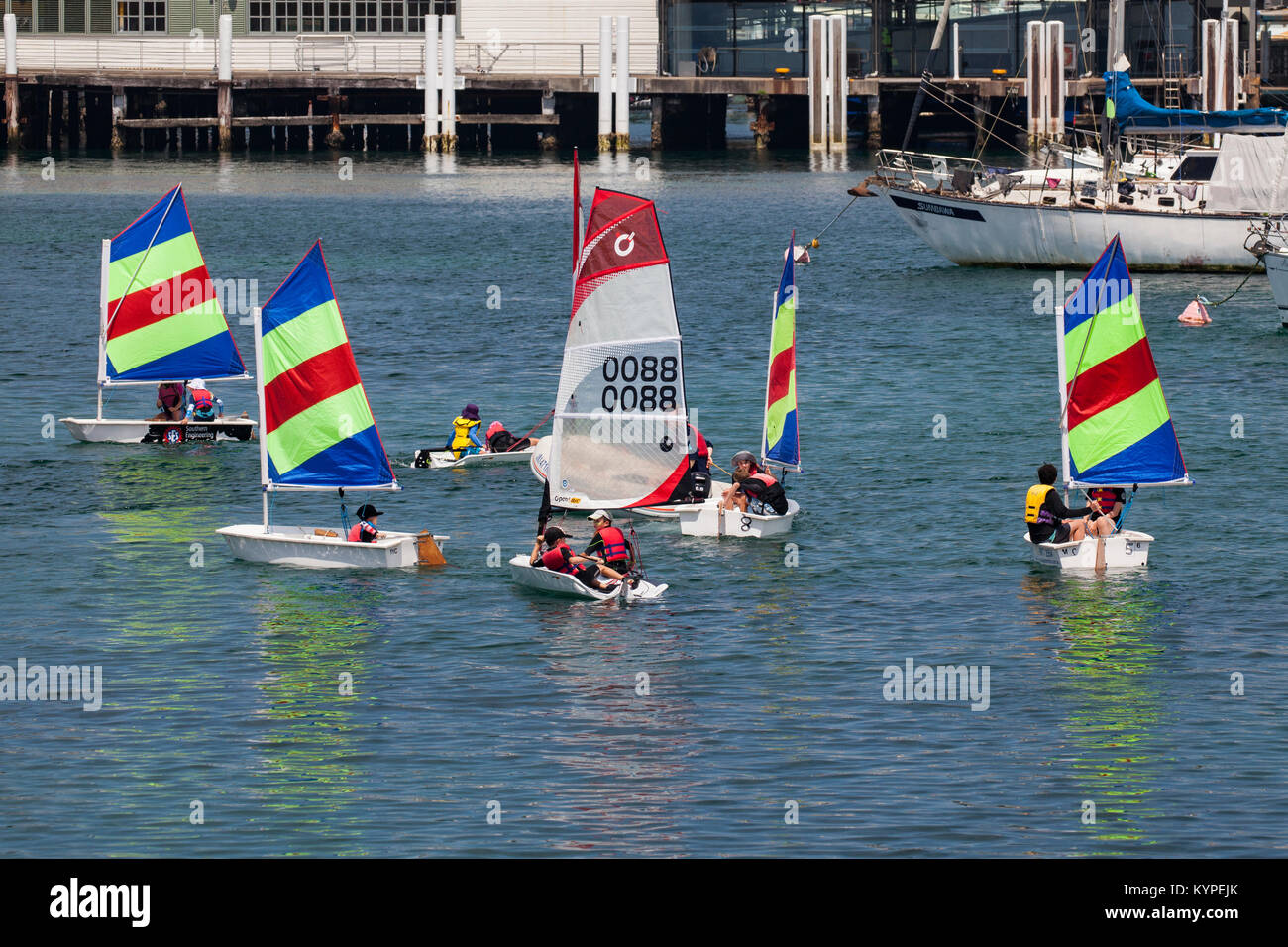 Teaching children to sail hi-res stock photography and images - Alamy