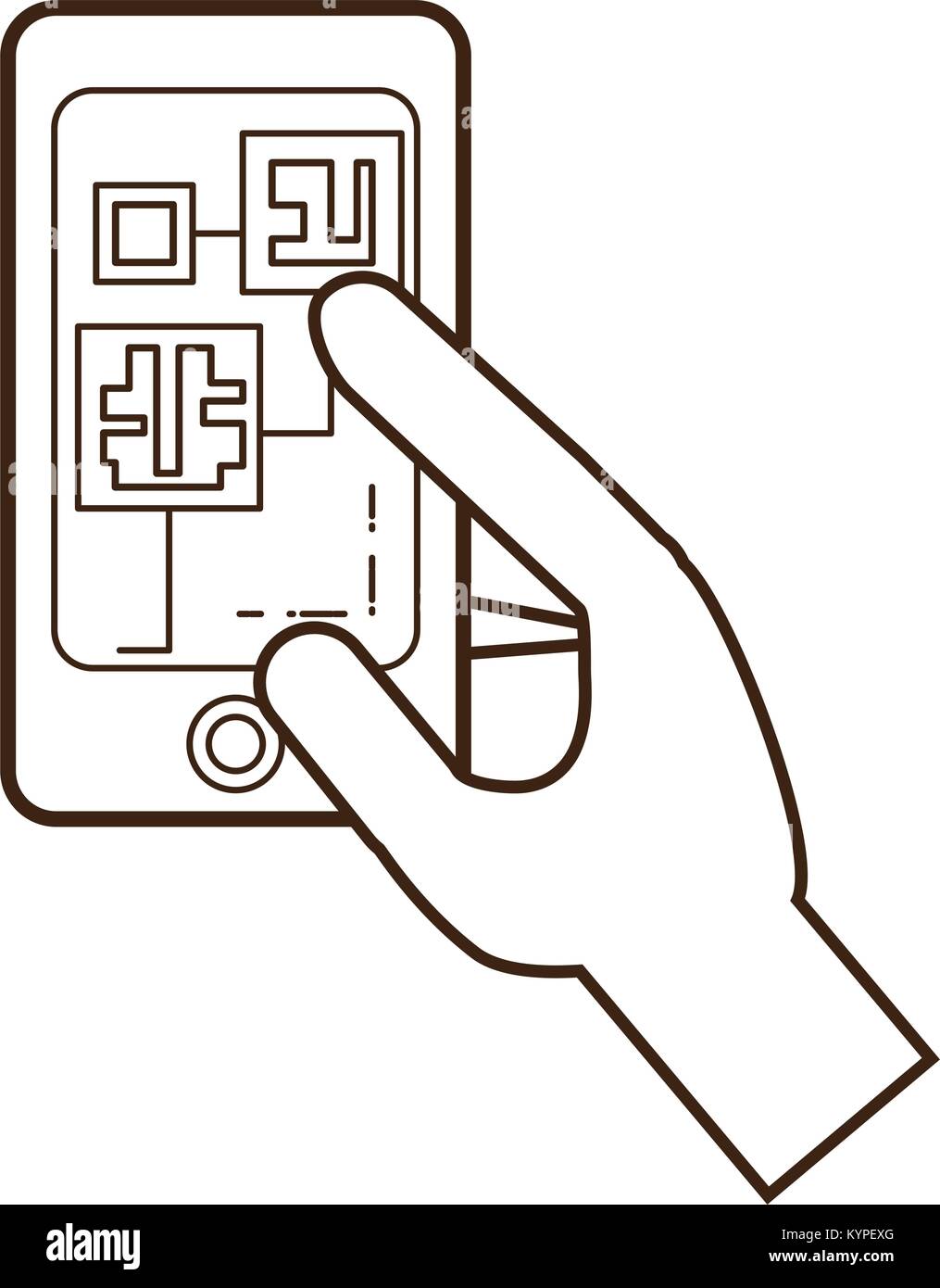 smartphone device icon Stock Vector Image & Art - Alamy