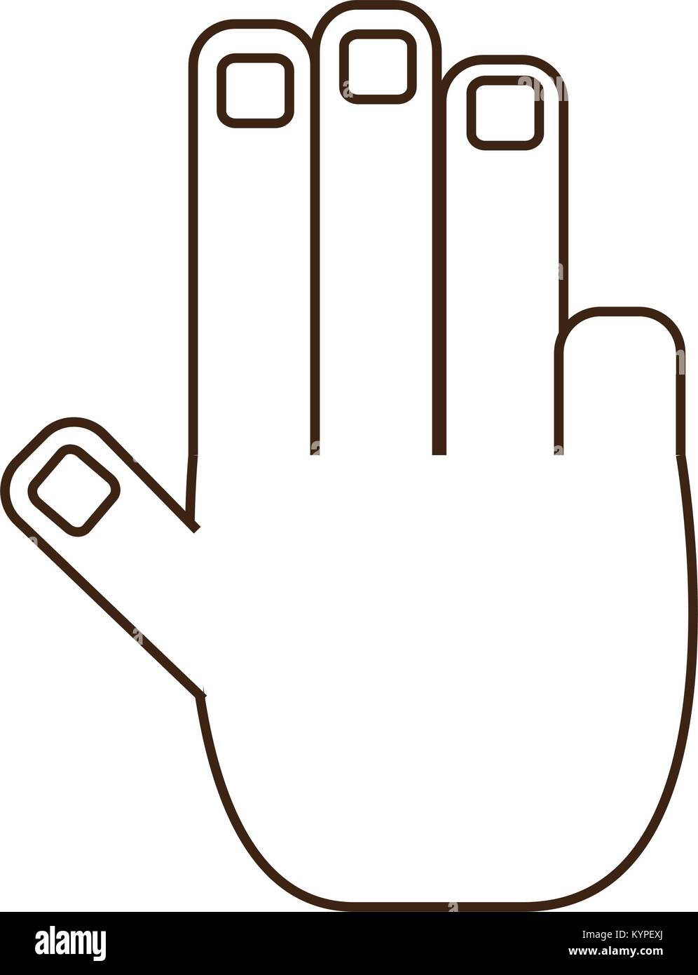 open hand icon Stock Vector Image & Art - Alamy