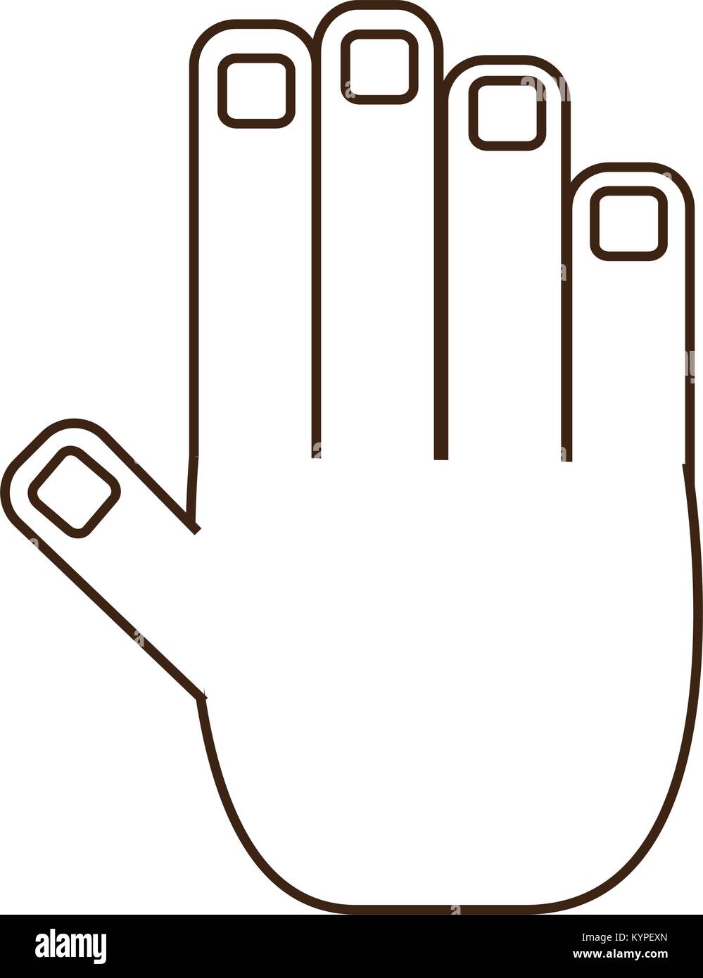 human hand icon Stock Vector Image & Art - Alamy