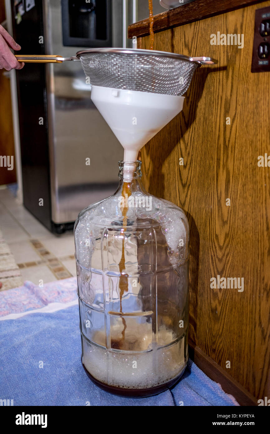 Home Brewing Beer Stock Photo - Alamy