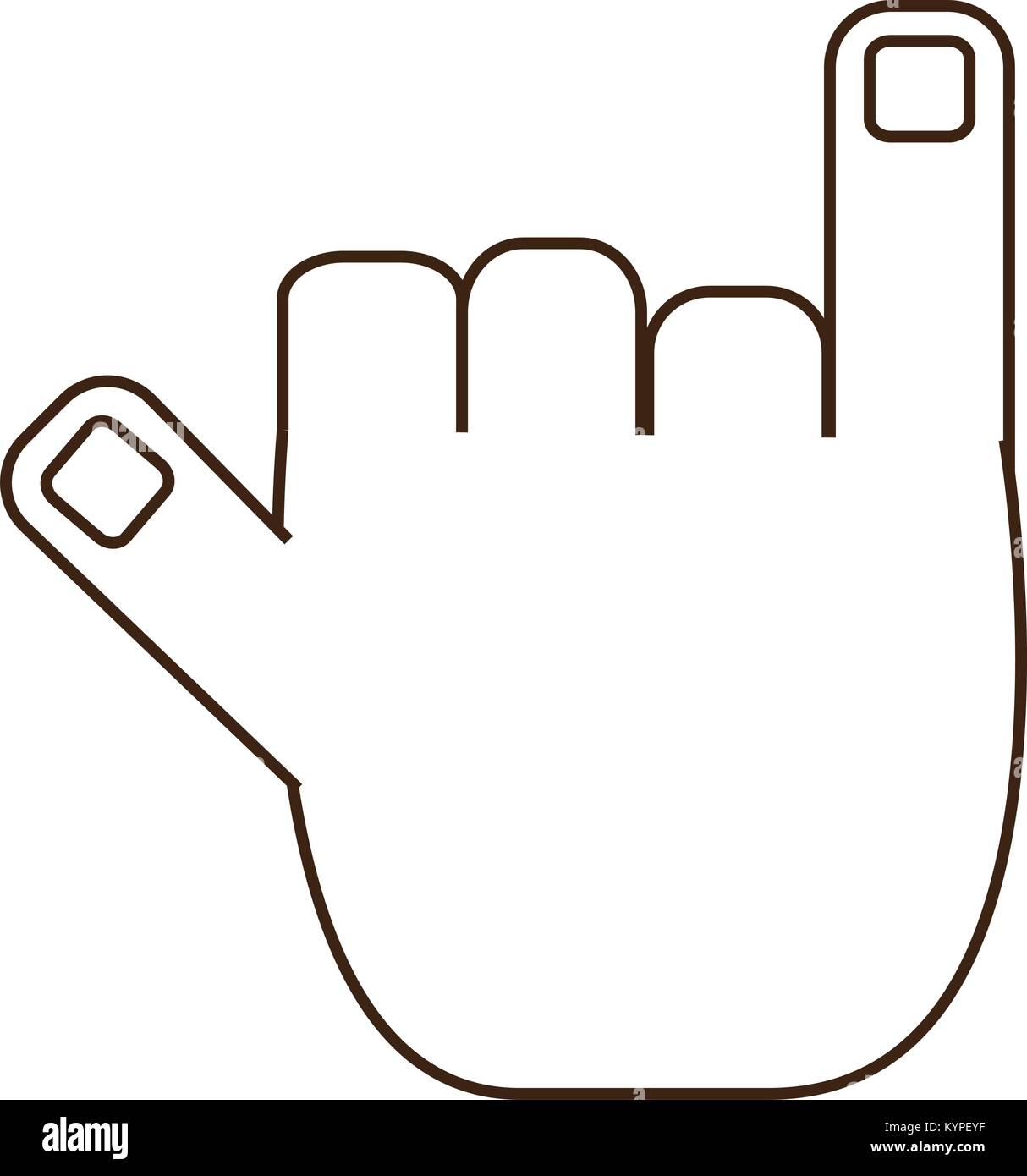 human hand icon Stock Vector Image & Art - Alamy