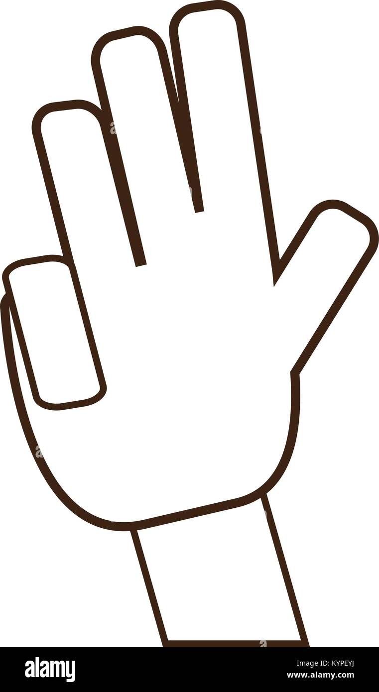 human hand icon Stock Vector Image & Art - Alamy