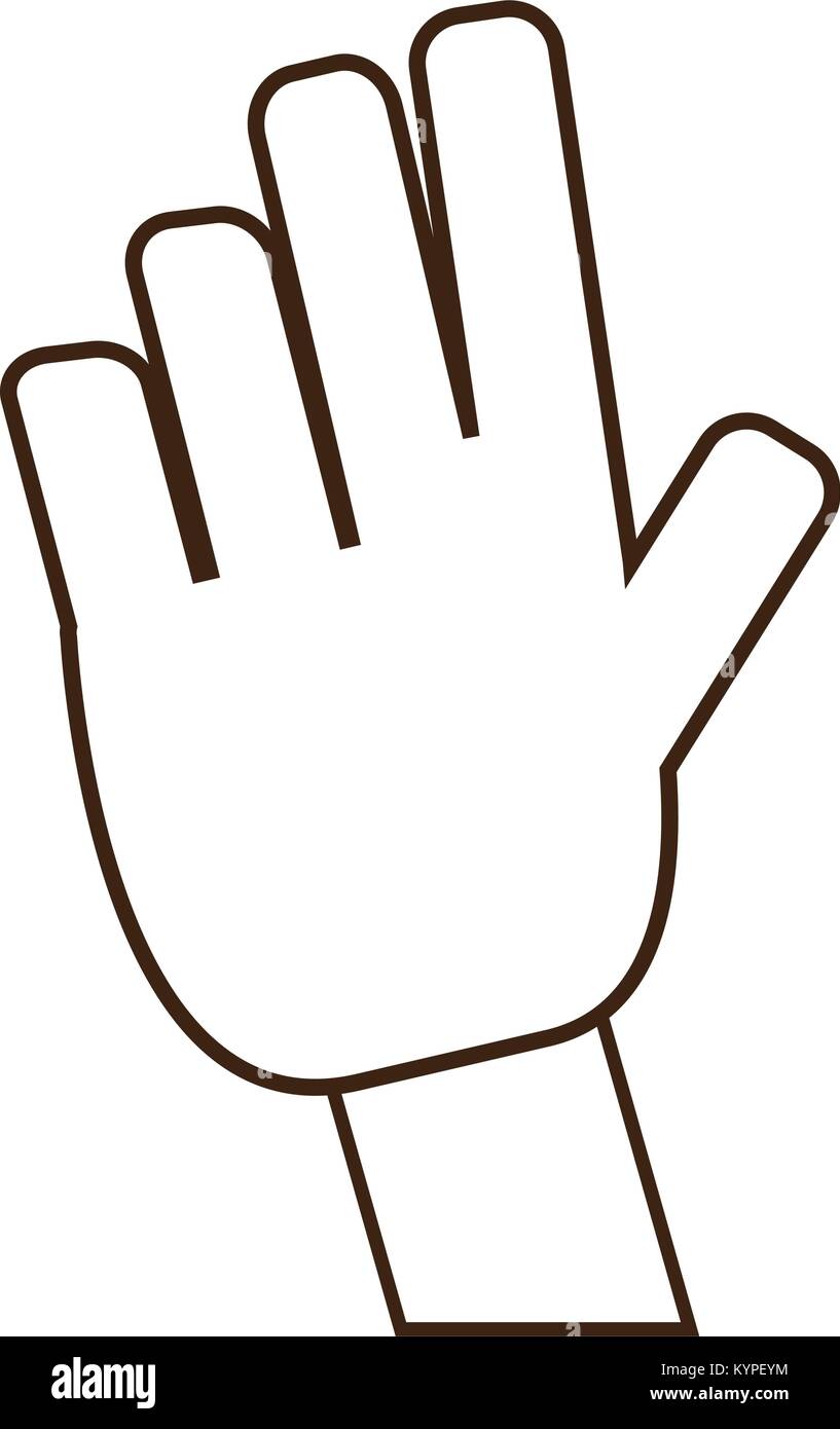 open hand icon Stock Vector Image & Art - Alamy