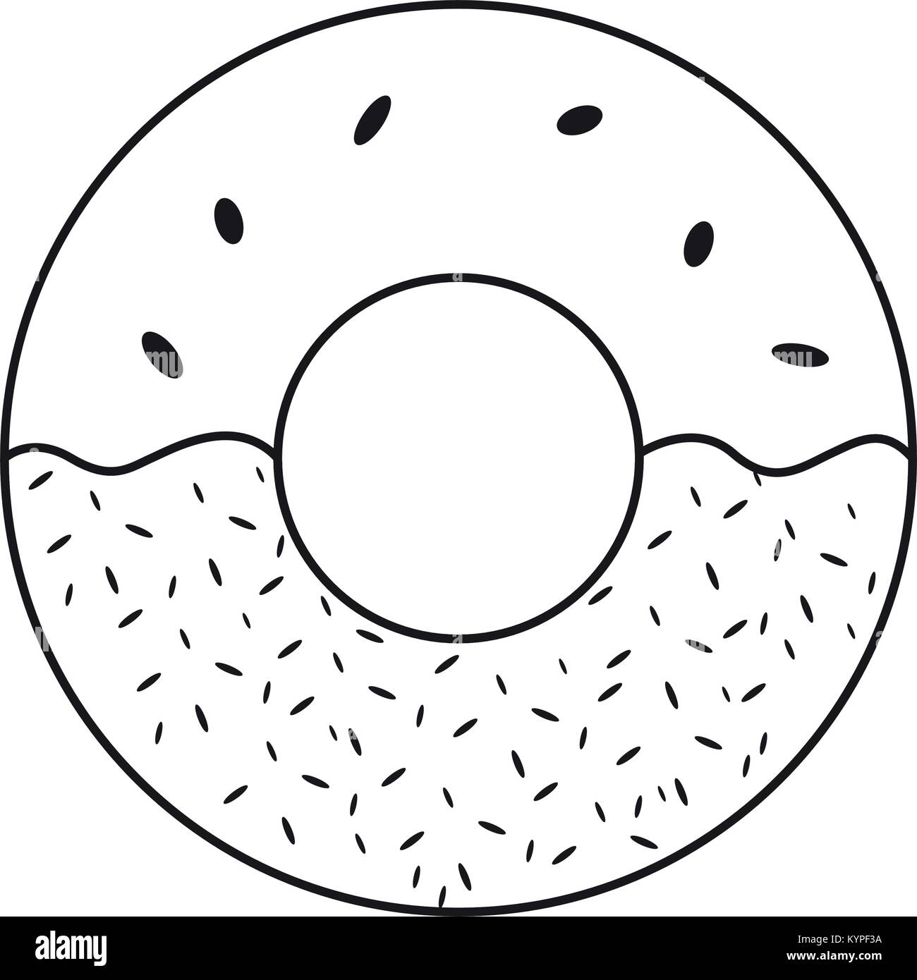 Isolated donut outline Stock Vector Image & Art - Alamy