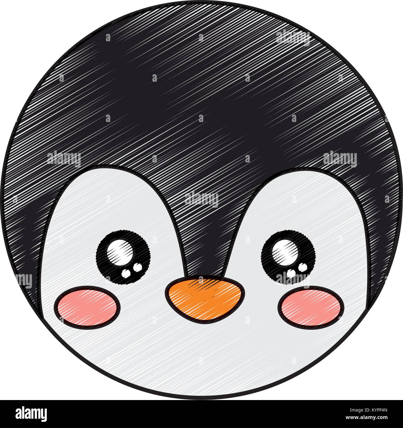 cute animal penguin head baby Stock Vector Image & Art - Alamy
