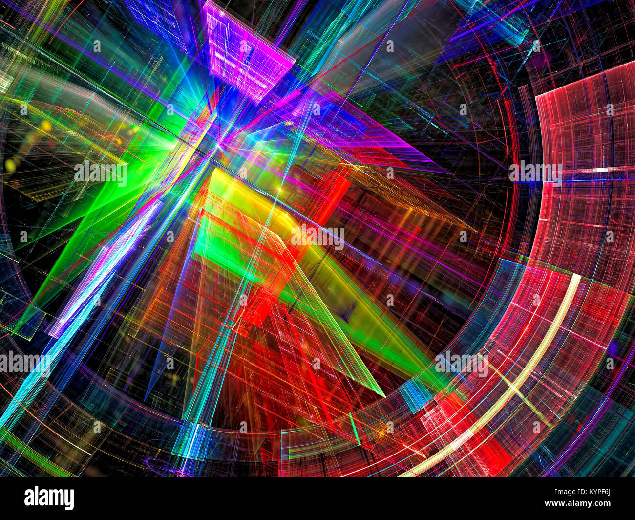 Futuristic background - unusual portal. Abstract computer-generated 3d ...