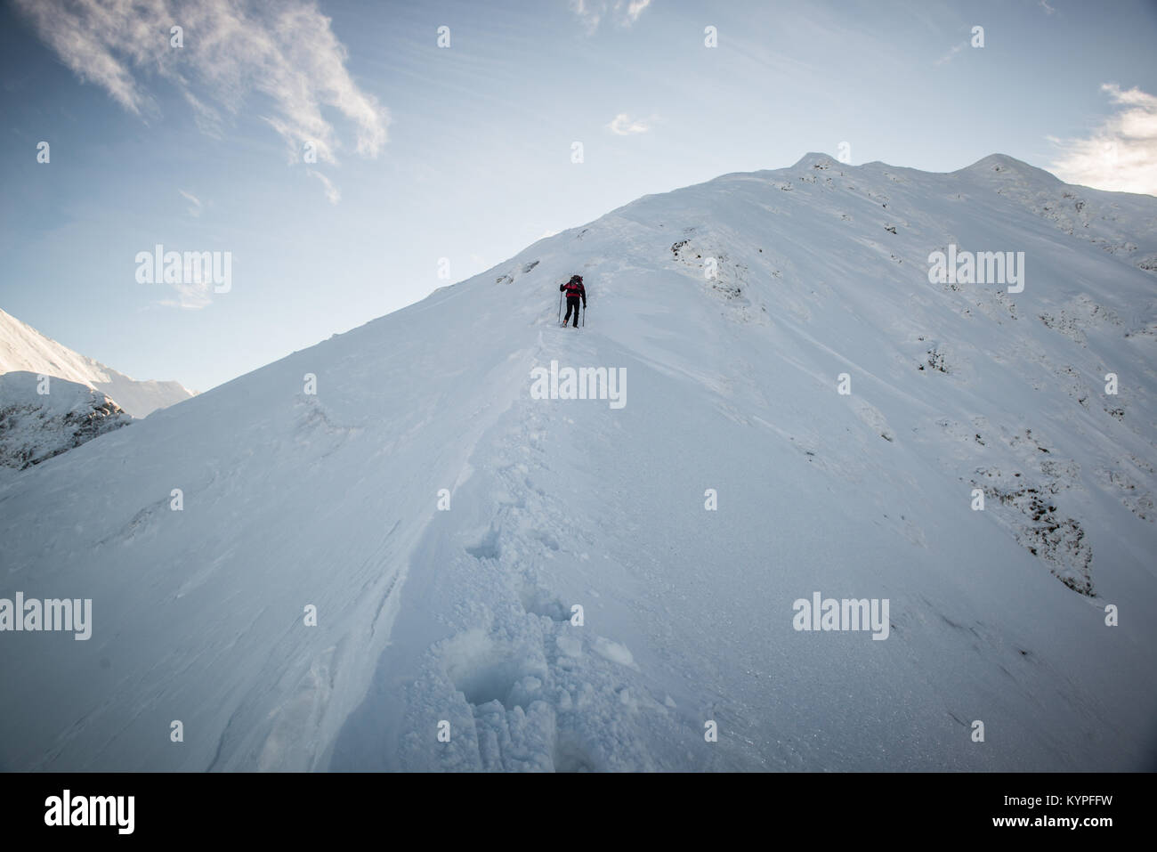 Winter, Tourist in Mountains Stock Photo - Alamy