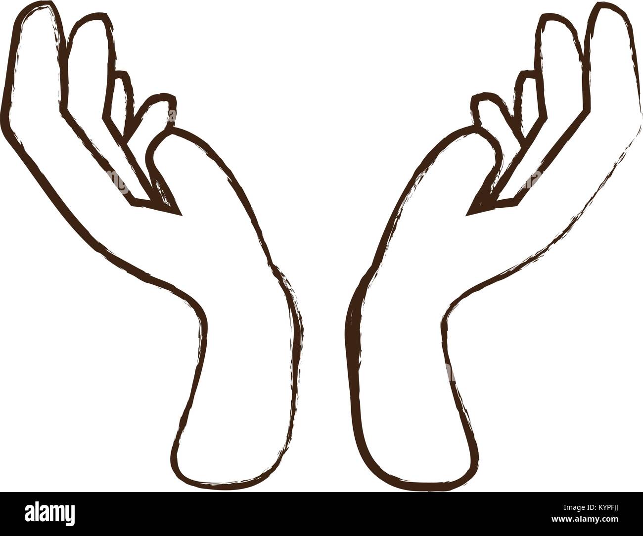 open hands icon Stock Vector Image & Art - Alamy