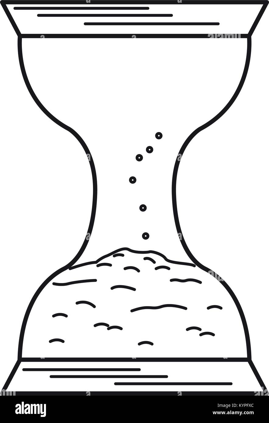 Sand watch Stock Vector Images - Alamy