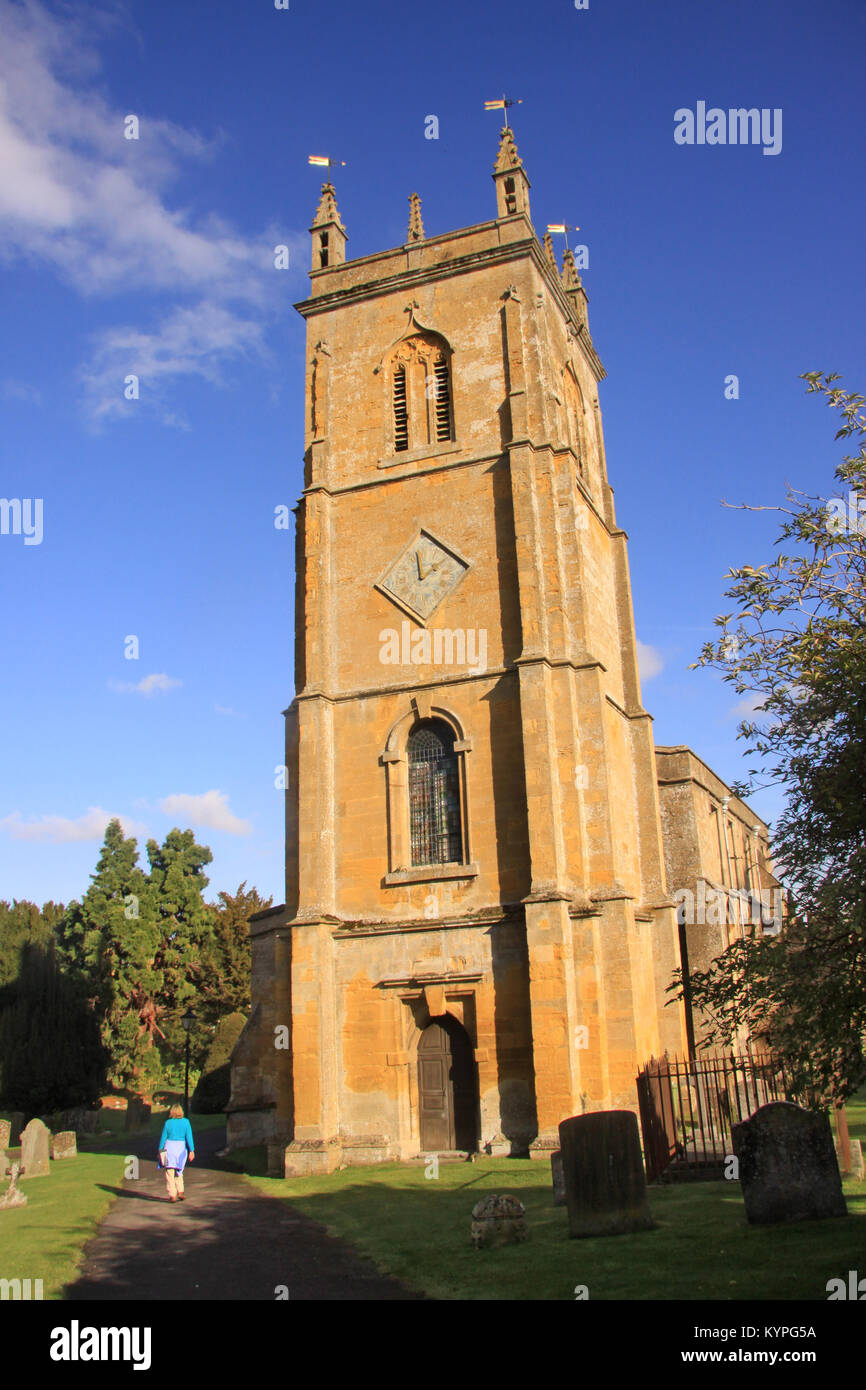 The parish church of St Peter and St Paul in the Cotswold village of ...