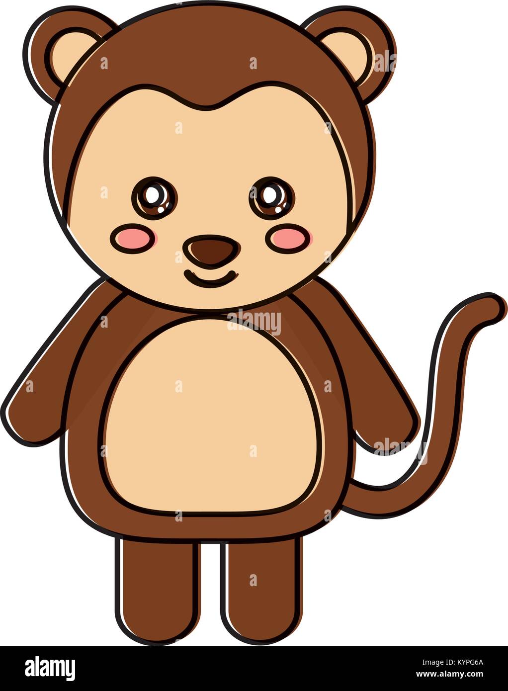 Smiling monkey forest tree hi-res stock photography and images - Alamy