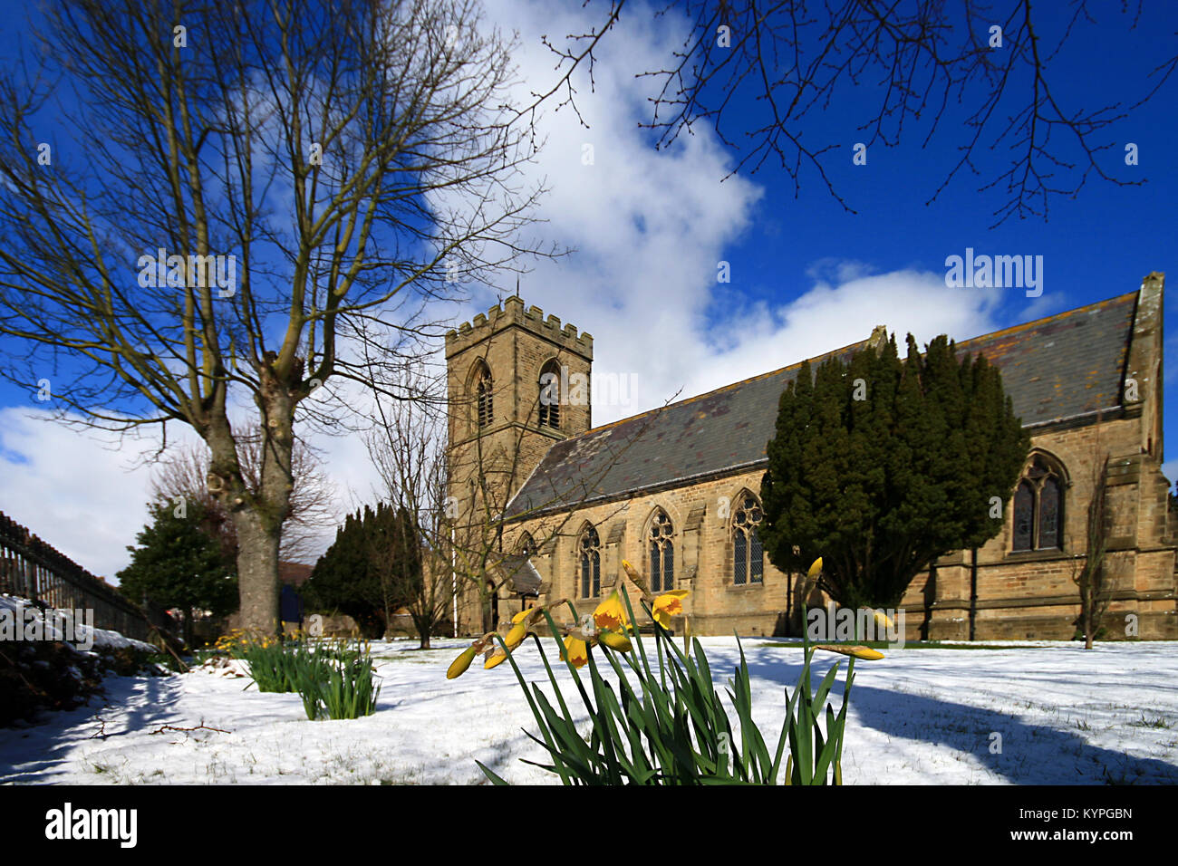St Matthew's parish church in the market town of Leyburn North ...