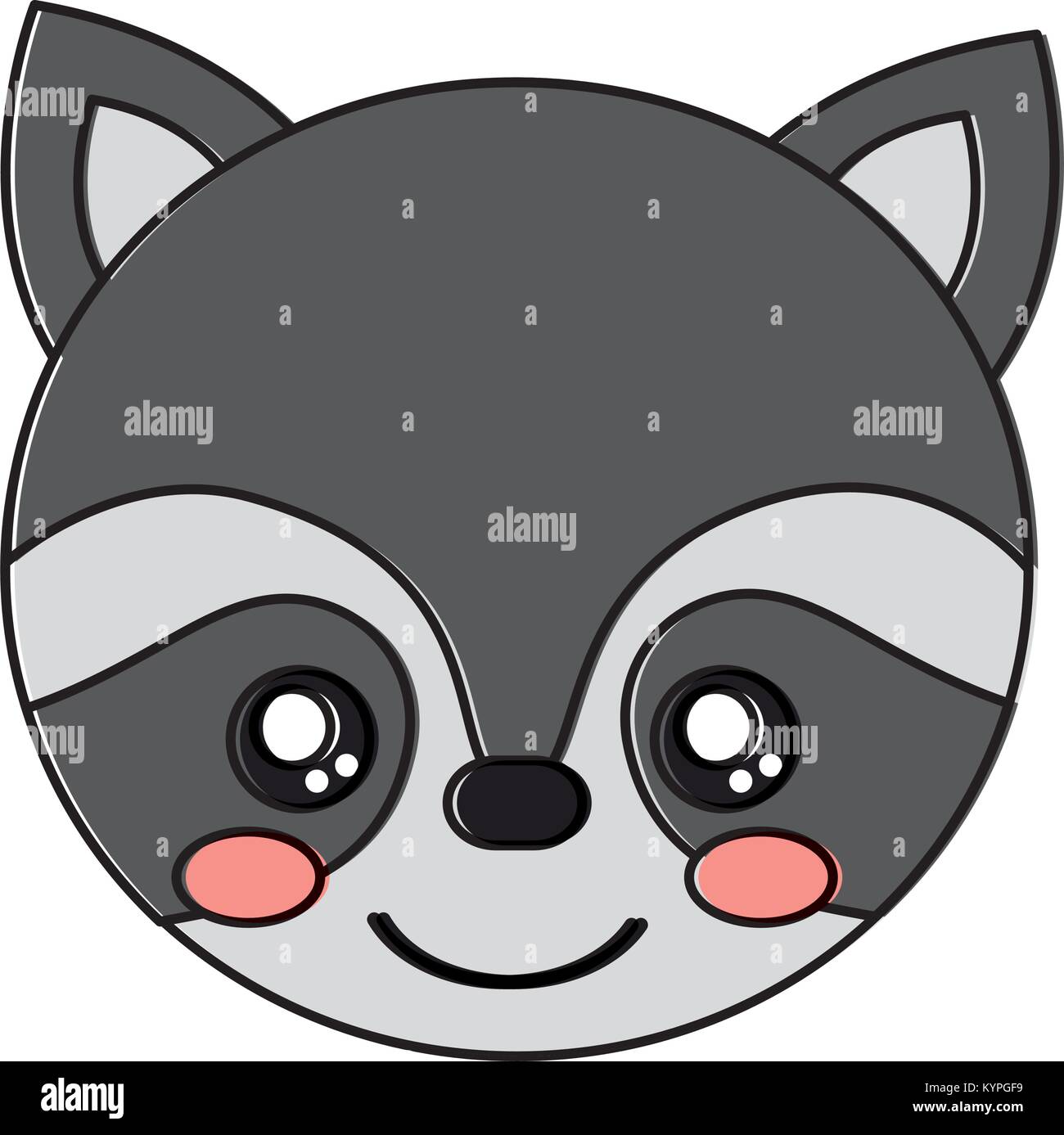 Raccoon lovely animal cartoon Stock Vector Images - Alamy