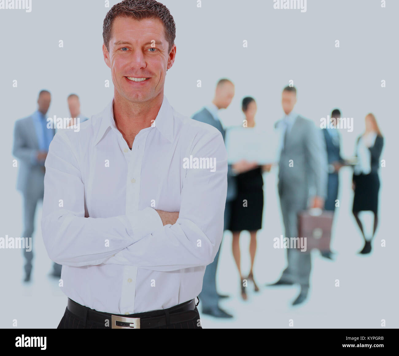 Portrait of confident business man Stock Photo - Alamy