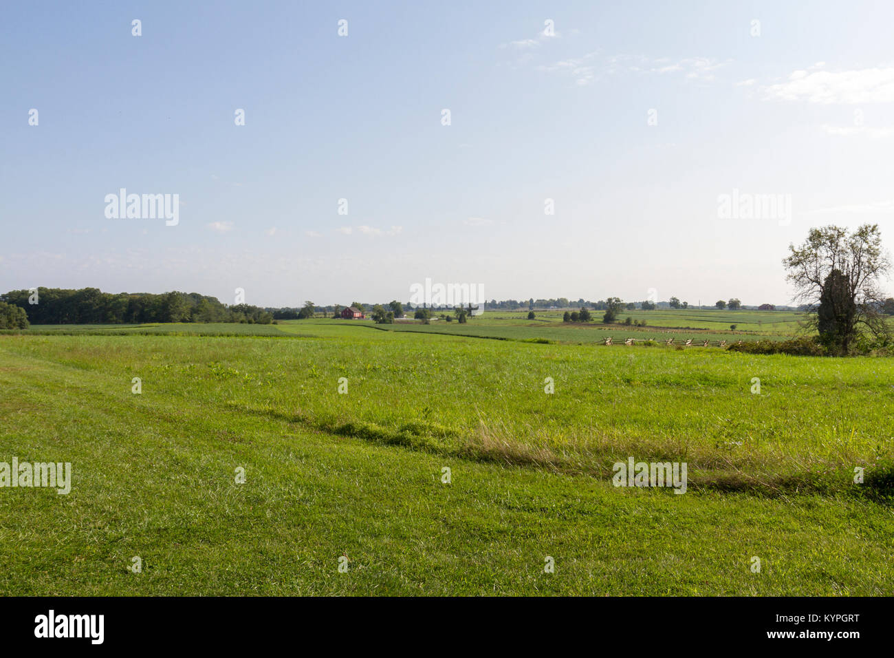 View NE from James Warfield house on the Confederate lines on Seminary ...