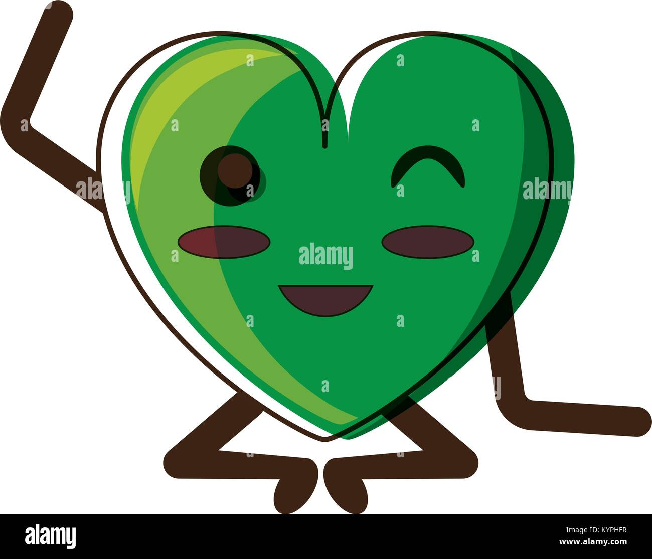 kawaii heart icon Stock Vector Image & Art - Alamy