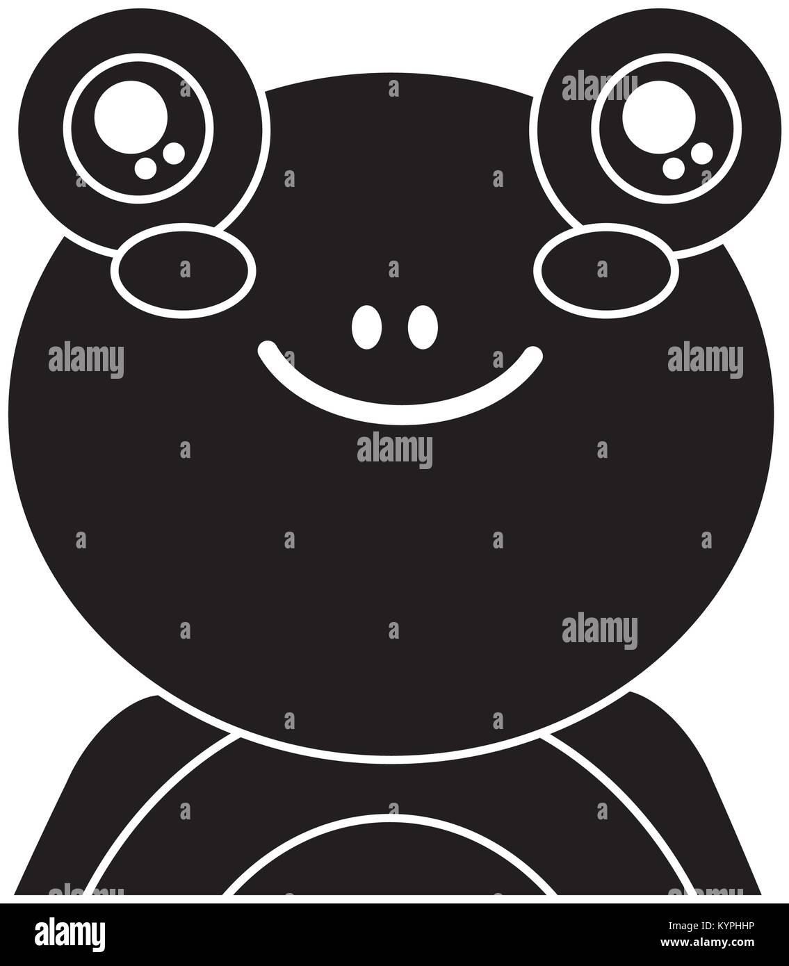 cute portrait frog animal baby Stock Vector Image & Art - Alamy