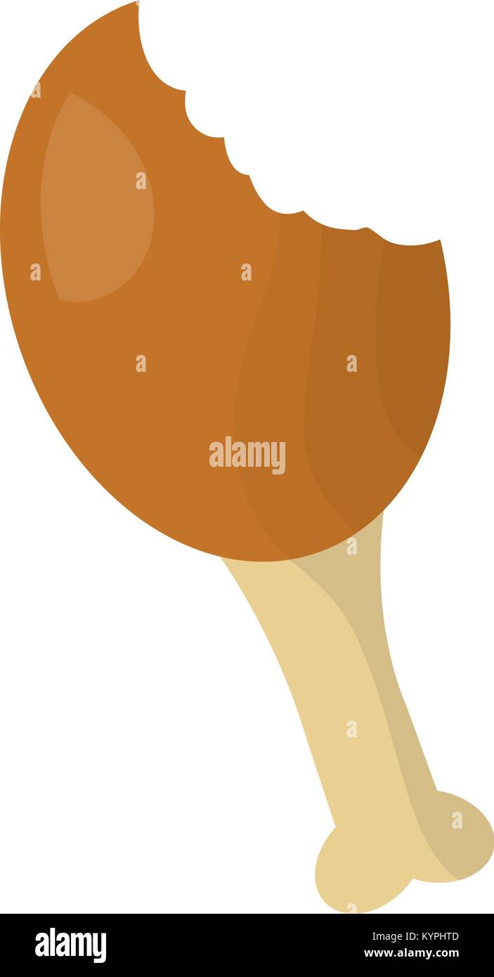 bitted roasted chicken food icon Stock Vector Image & Art - Alamy