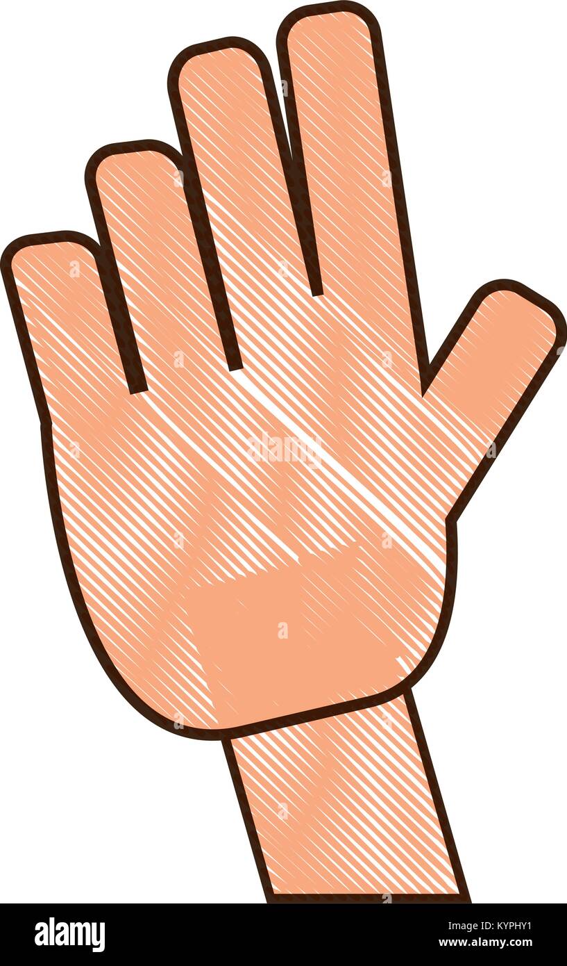 open hand icon Stock Vector Image & Art - Alamy