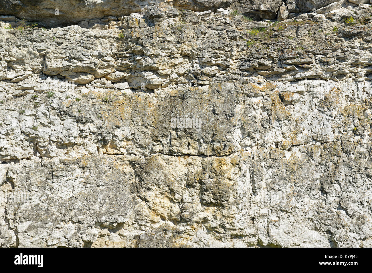 Geological section of sedimentary rocks. Background natural Stock Photo ...