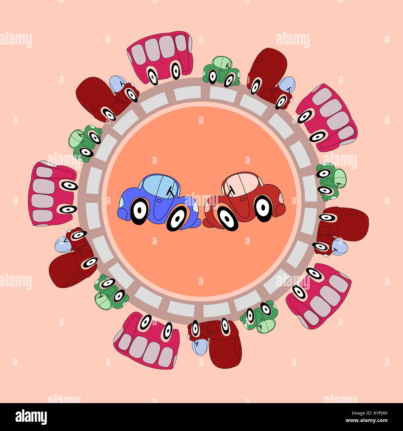 Car in auto body Stock Vector Images - Alamy