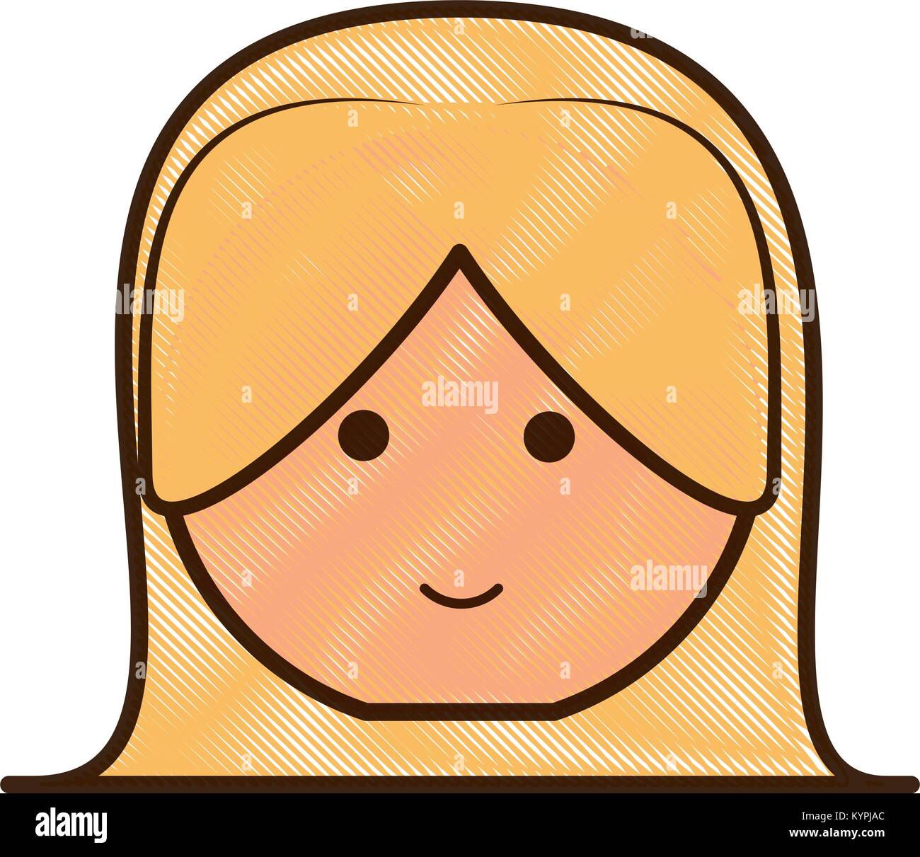 Avatar woman blond hair Stock Vector Images - Alamy