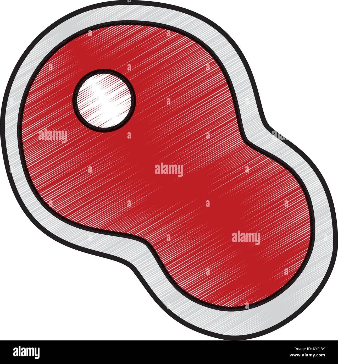 Raw t bone steak Stock Vector Images - Alamy