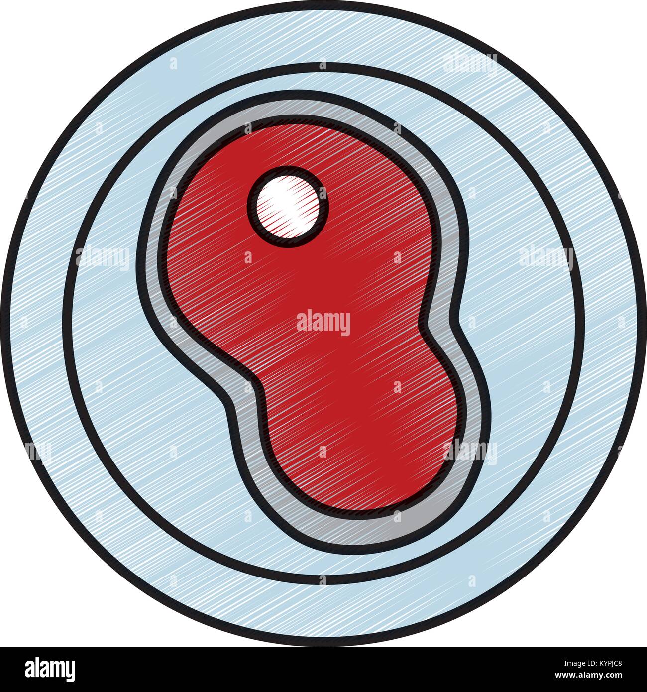 Plate Ham Beef Stock Vector Images - Alamy