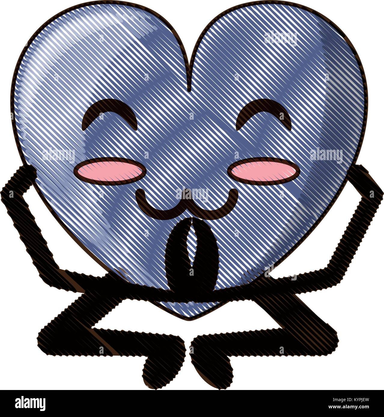 kawaii heart icon Stock Vector Image & Art - Alamy