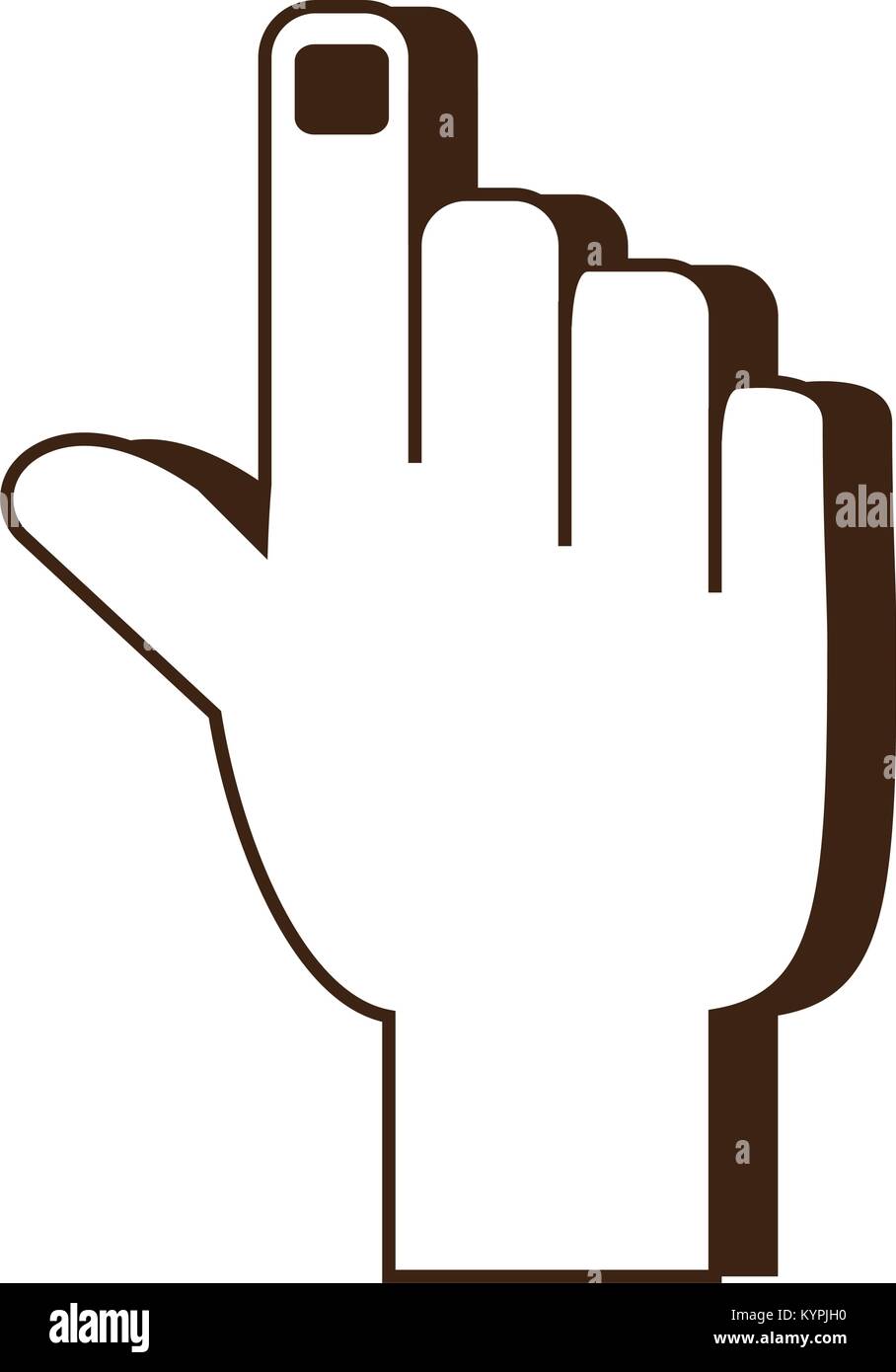 hand pointing icon Stock Vector Image & Art - Alamy