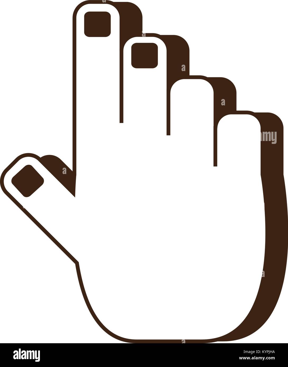 human hand icon Stock Vector Image & Art - Alamy