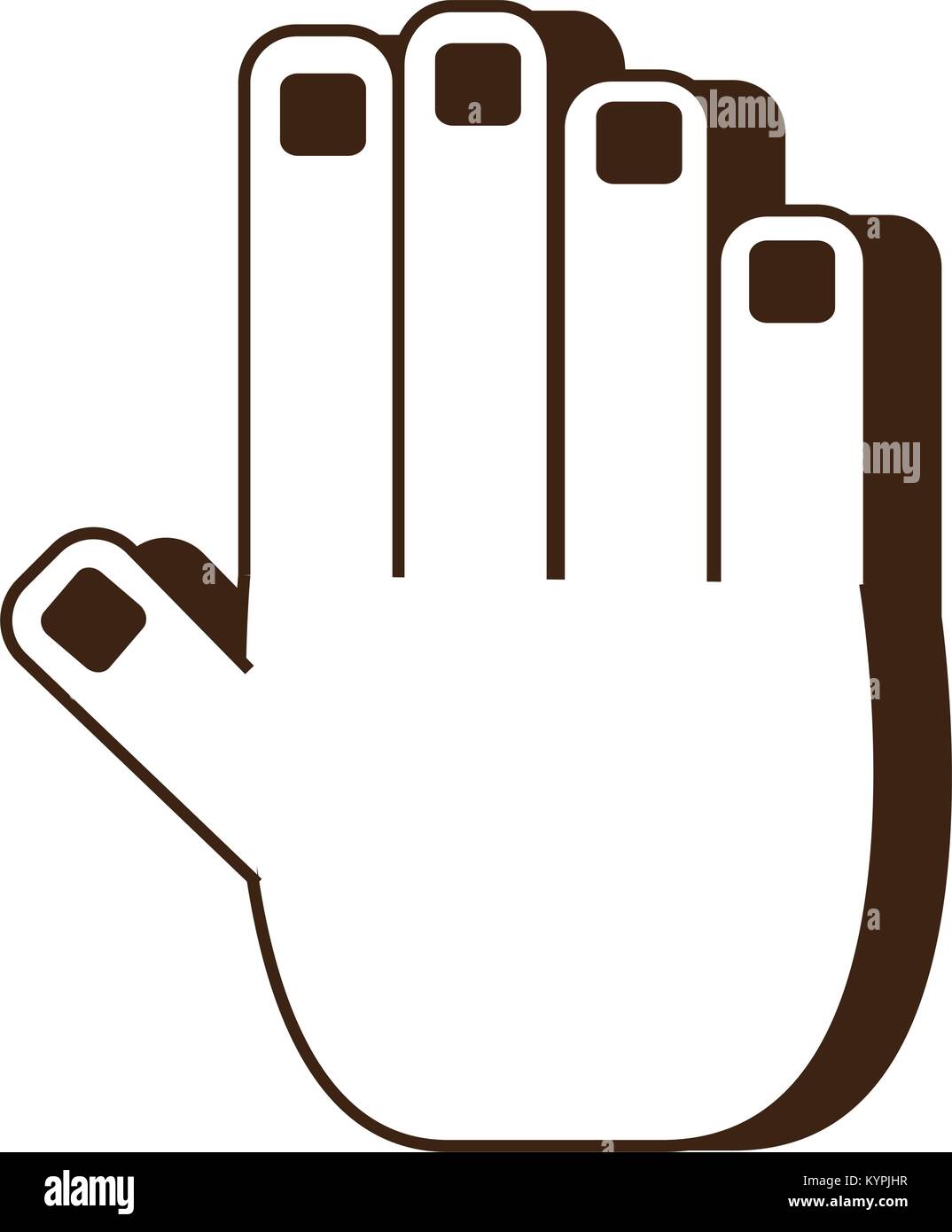 open hand icon Stock Vector Image & Art - Alamy