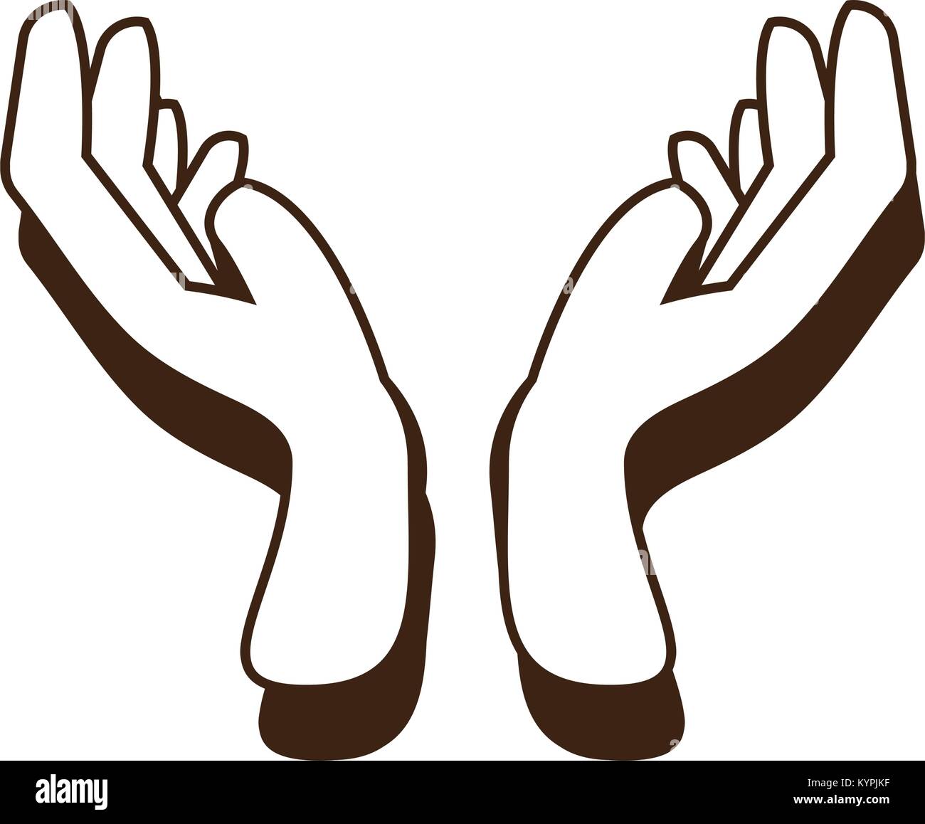 open hands icon Stock Vector Image & Art - Alamy