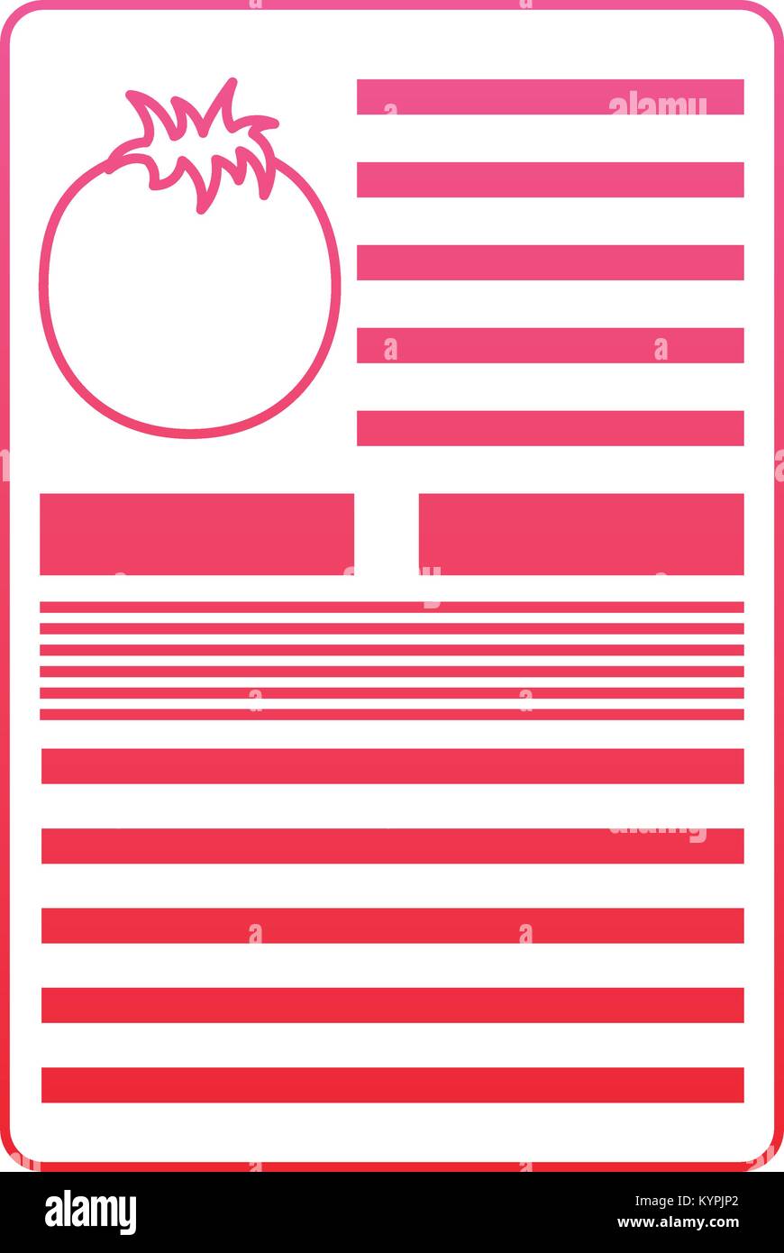 Tomato nutrition facts label Stock Vector Images - Alamy