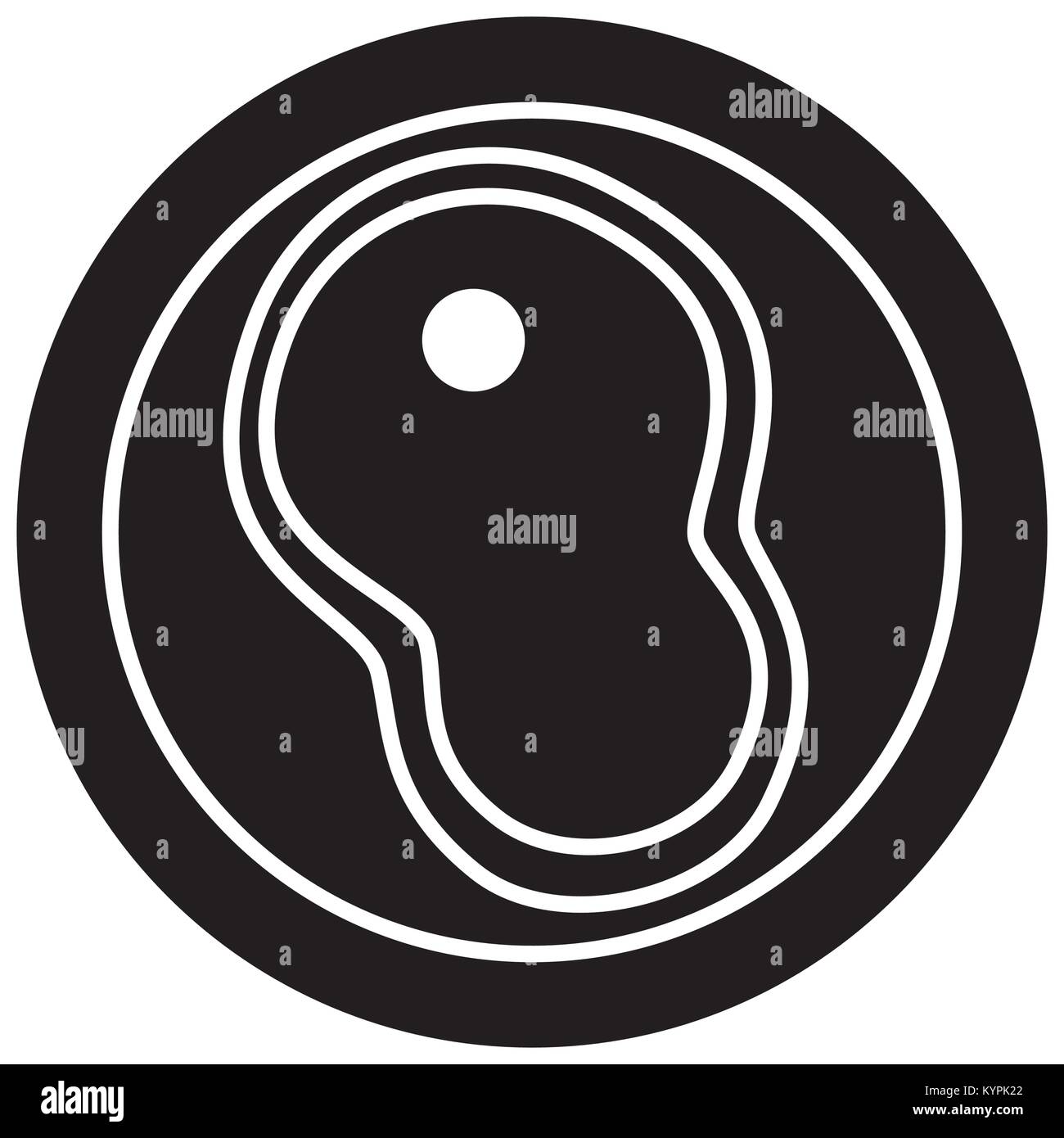 Grilled steak on plate serve Stock Vector Images - Alamy