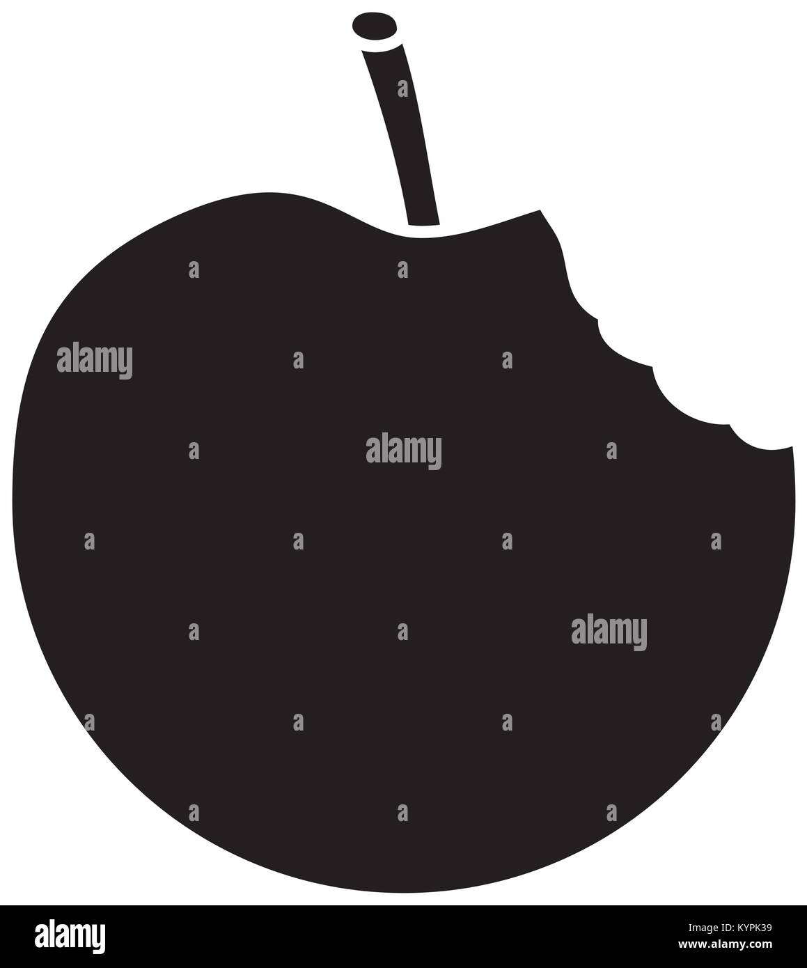 apple bitten fruit icon image Stock Vector Image & Art - Alamy