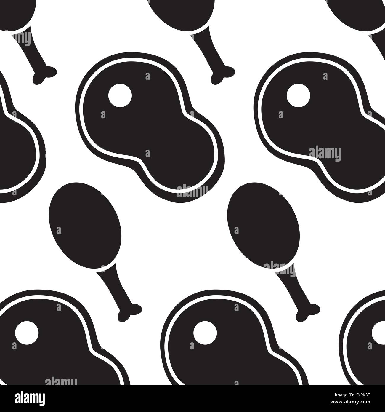 chicken beef food pattern image Stock Vector Image & Art - Alamy