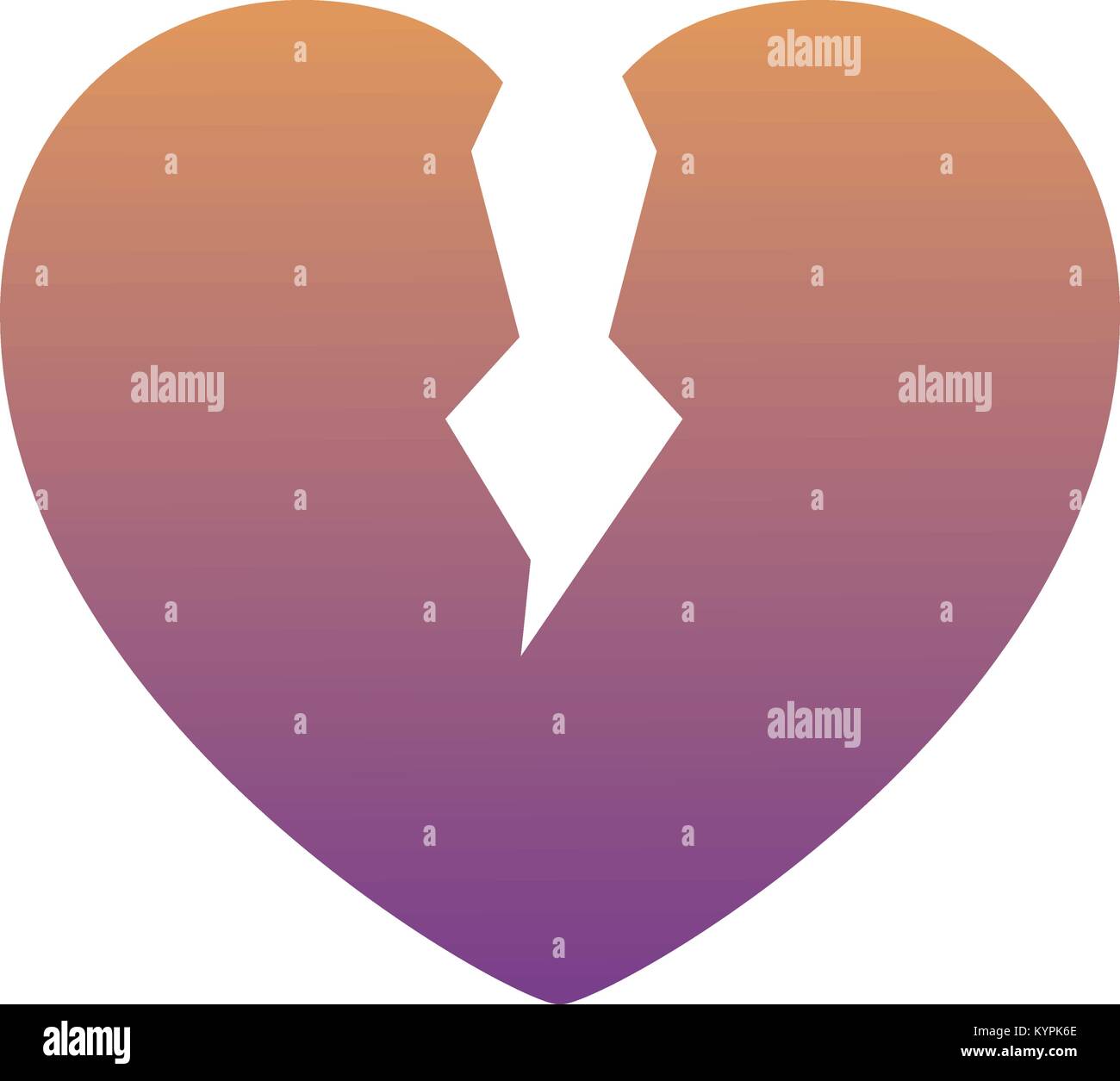 broken heart icon Stock Vector Image & Art - Alamy
