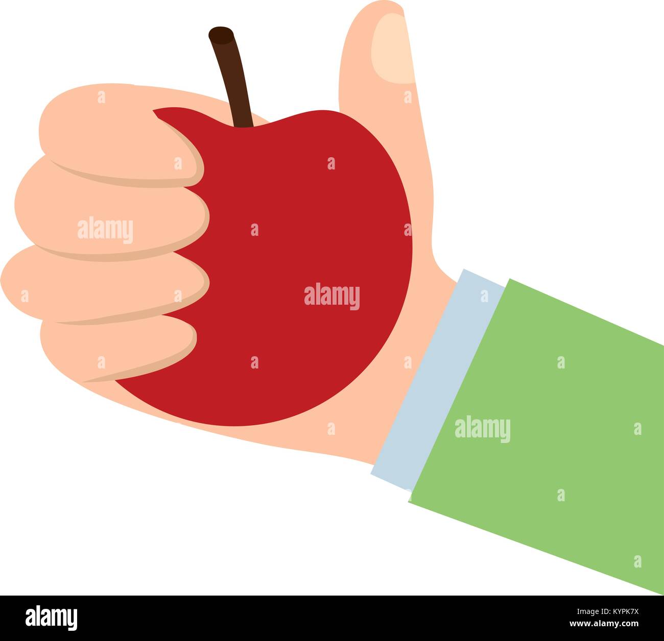 apple hand hold icon image Stock Vector Image & Art - Alamy