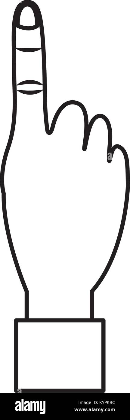 hand show forefinger finger pointing first Stock Vector Image & Art - Alamy