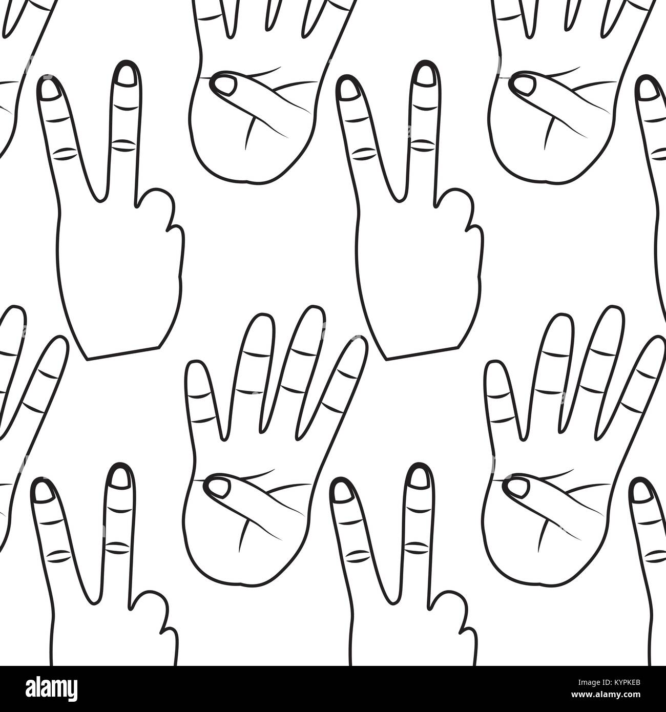 Man counting with hands Stock Vector Images - Alamy