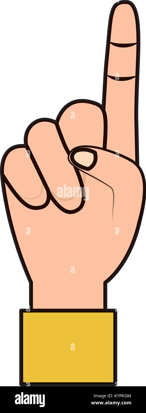Forefinger show Stock Vector Images - Alamy