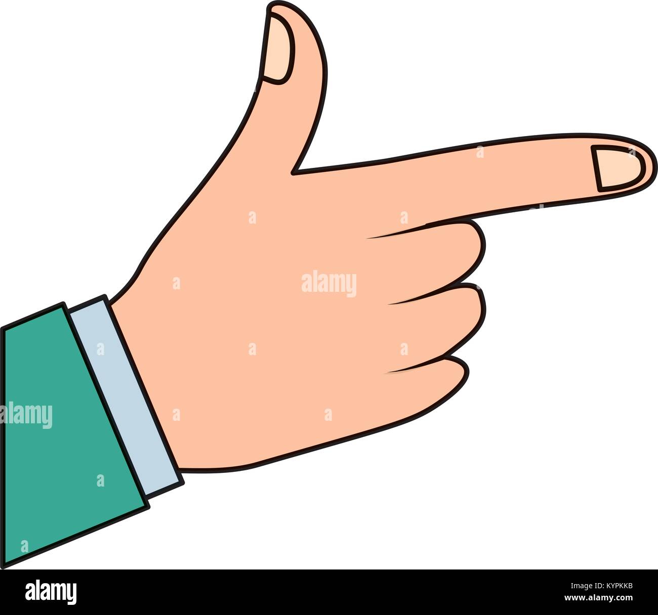 hand indicating or showing direction by pointing a finger Stock Vector ... hand indicating or showing direction by pointing a finger Stock Vector ...
